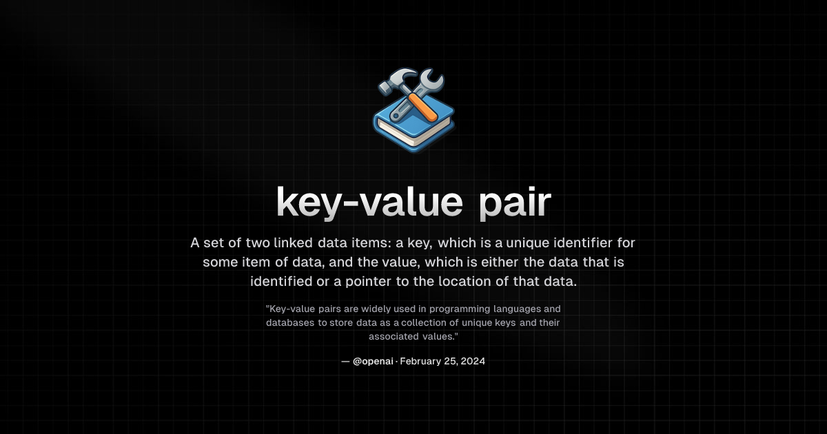 What is key-value pair? | DevTerms