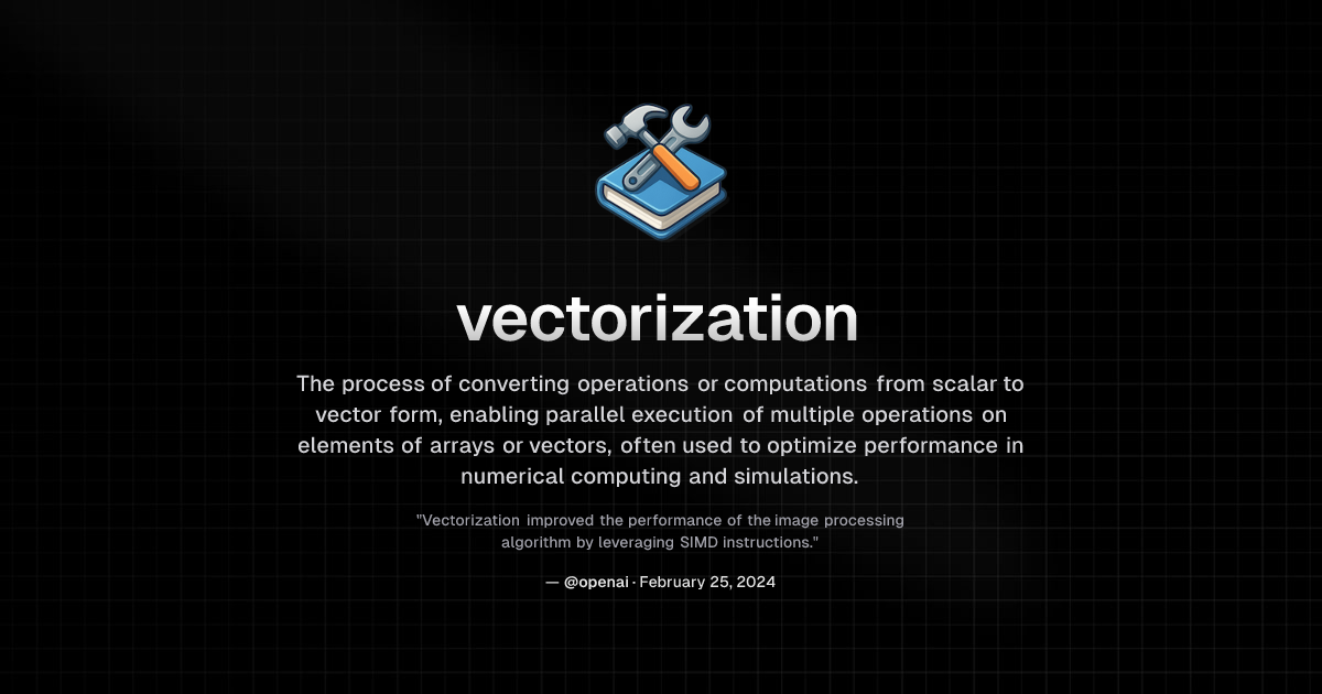 What is vectorization? | DevTerms